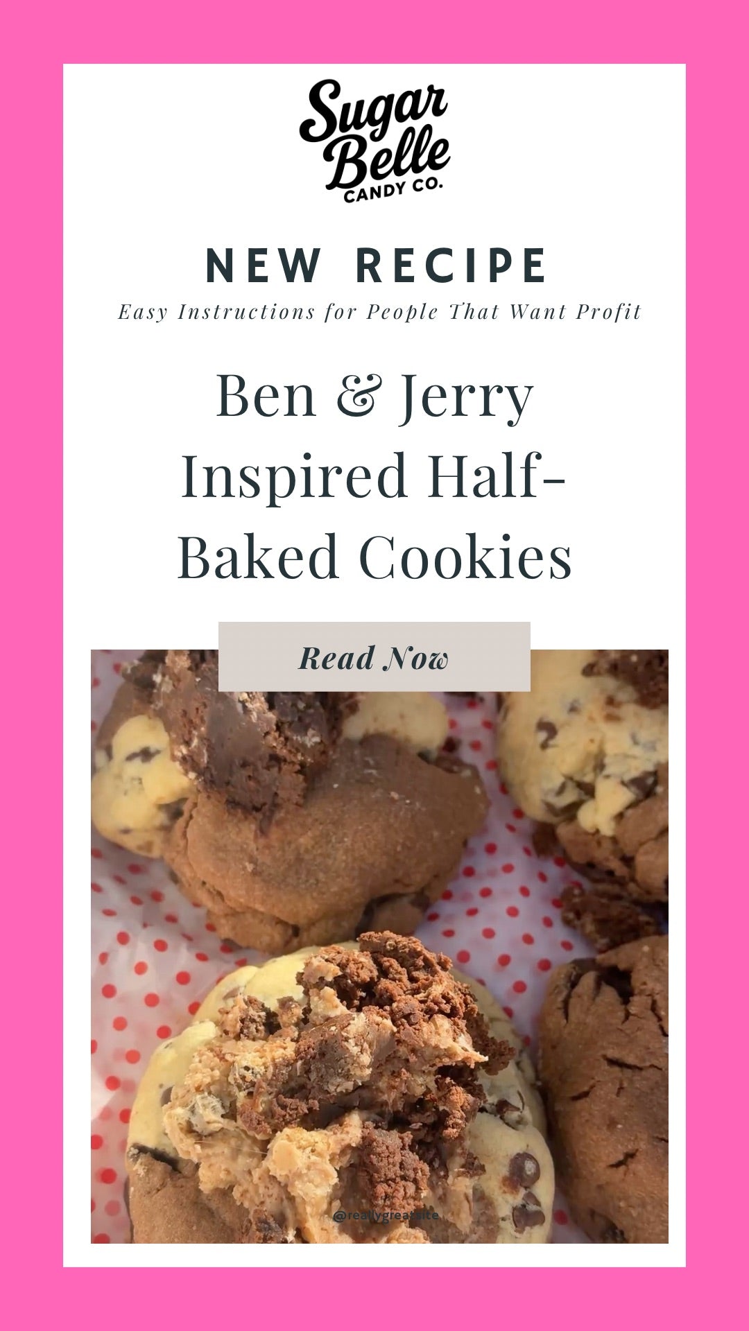 Half Baked Cookies Recipe (Bakery-Style, Thick & Gooey) – Sugar Belle ...