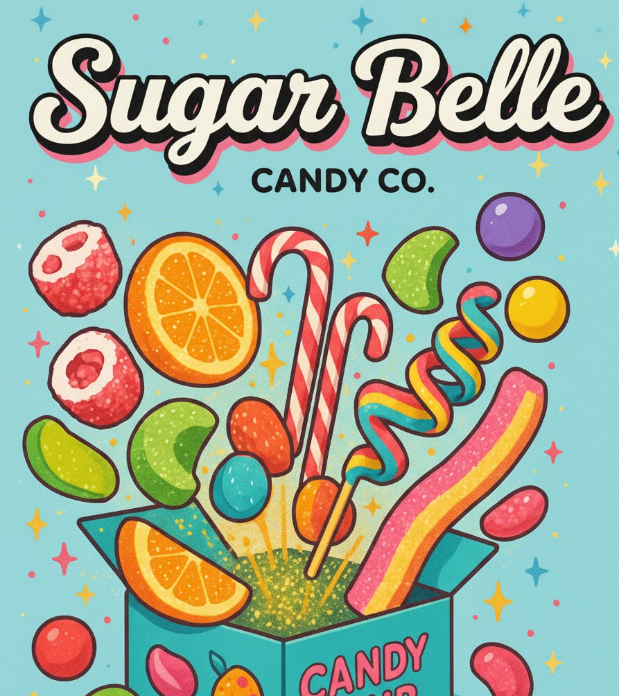 Sweet Mail Club — Monthly Treat Box (Shipped) – Sugar Belle Candy Co.